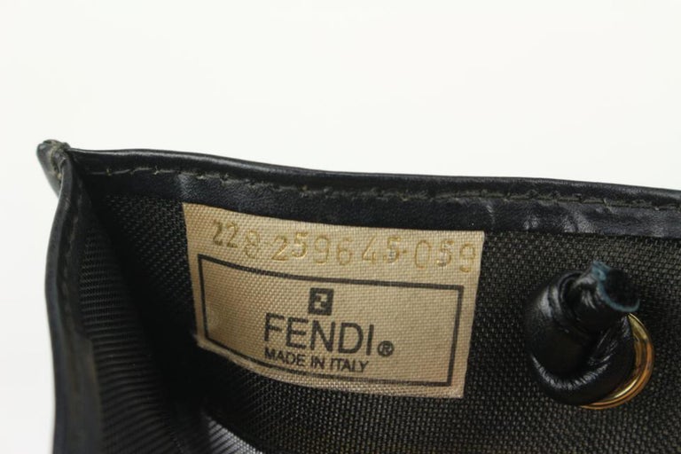 Fendi FF Zucca Black Mesh Shopper Tote 4FF330 For Sale at 1stDibs