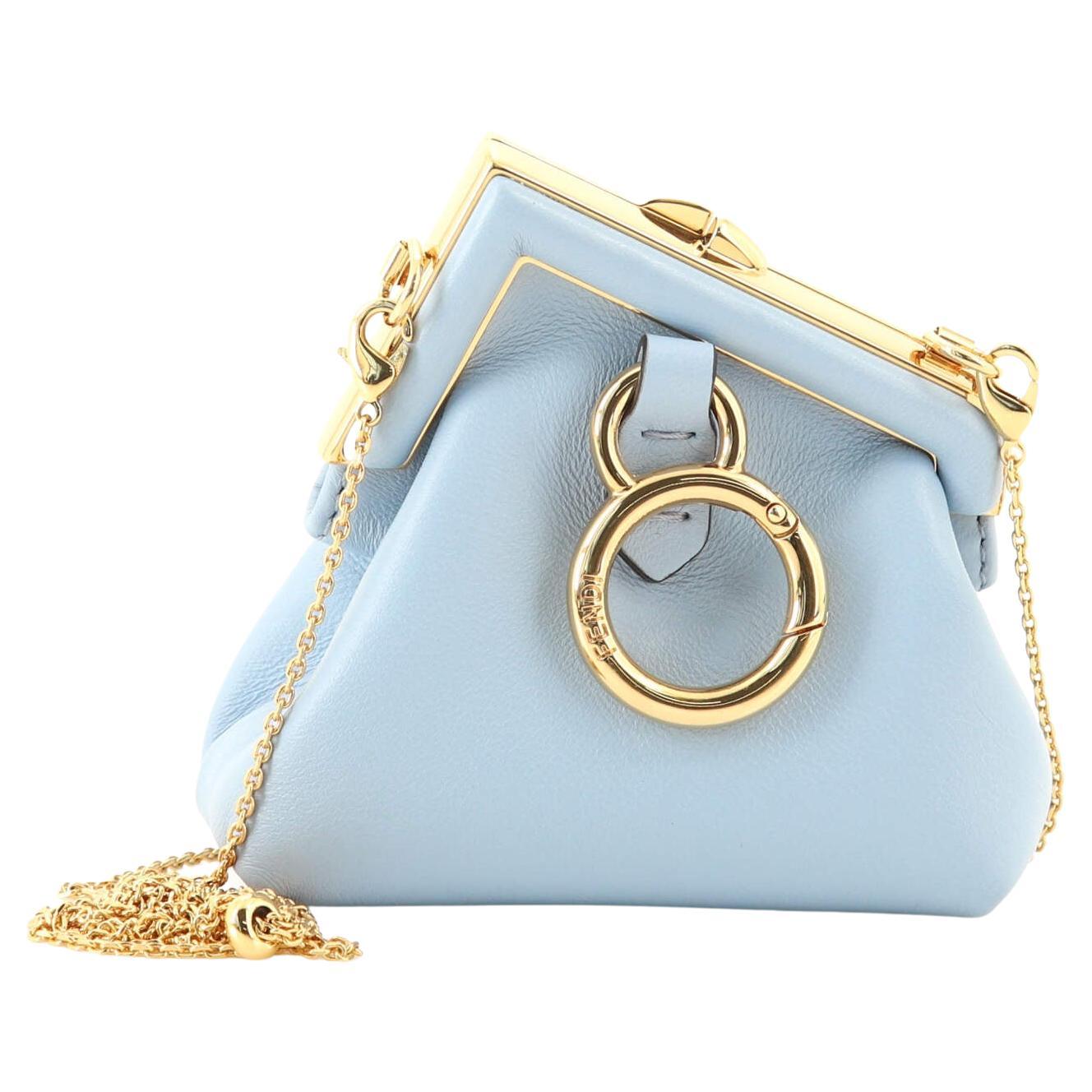 Fendi First Charm Crossbody Bag Leather Nano at 1stDibs | nano fendi ...