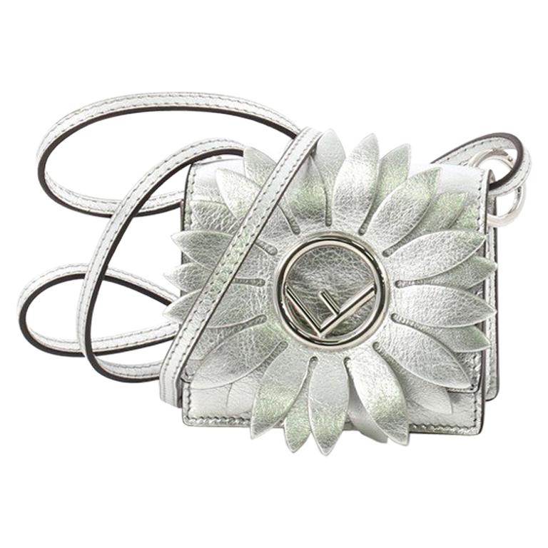 Fendi Flower Kan I F Bag Leather Micro at 1stDibs