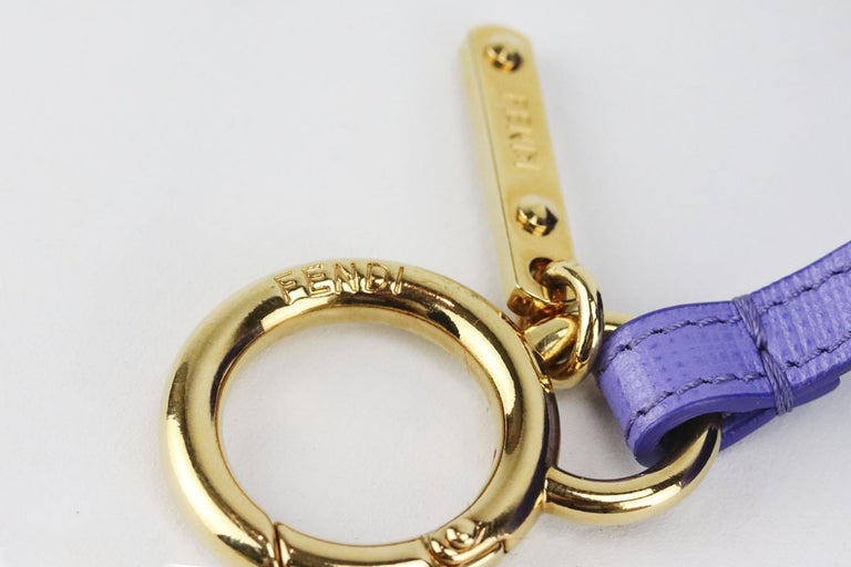 Fendi Fox Fur And Leather Bag Charm For Sale at 1stDibs