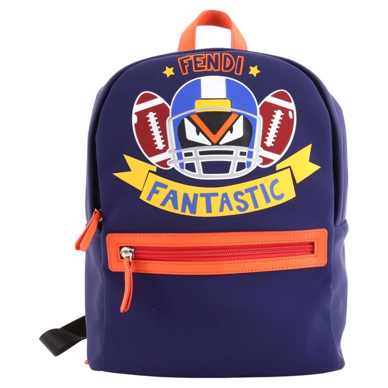 Fendi Front Pocket Backpack Printed Neoprene Small For Sale at 1stDibs
