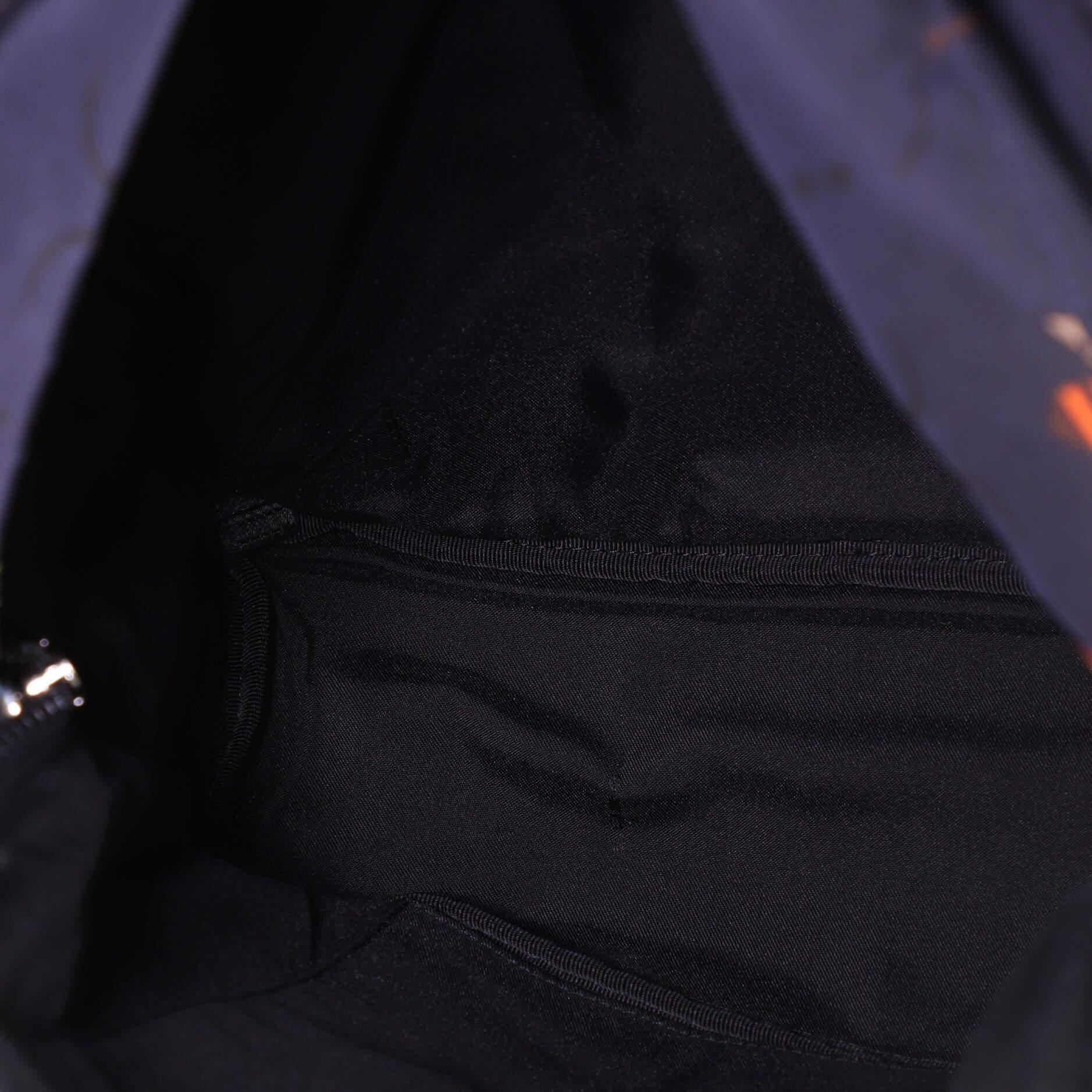 Fendi Front Pocket Backpack Printed Nylon Large at 1stDibs
