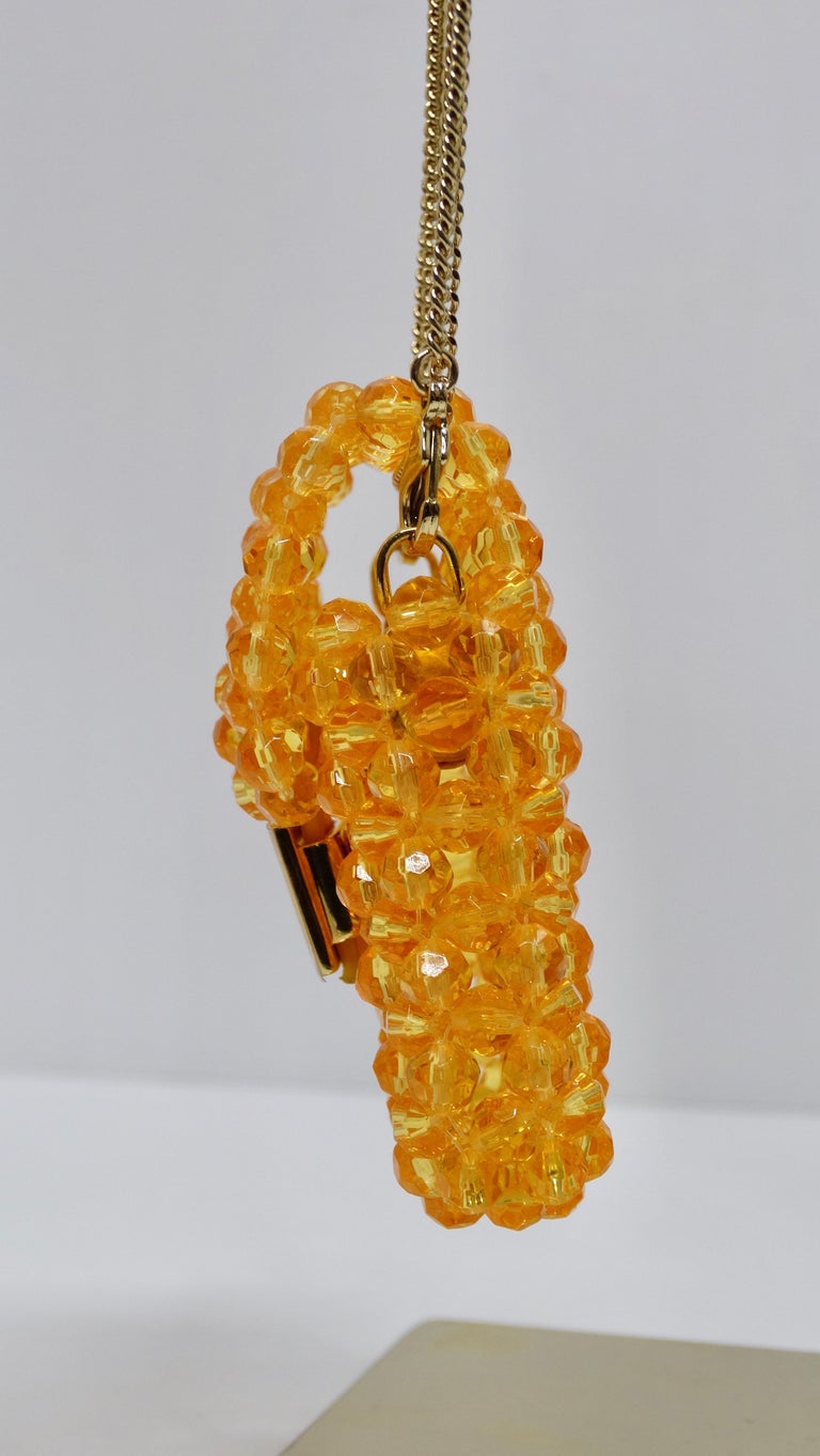 Fendi Glass Vitello King Beaded Mini Pico Baguette Charm For Sale at ...