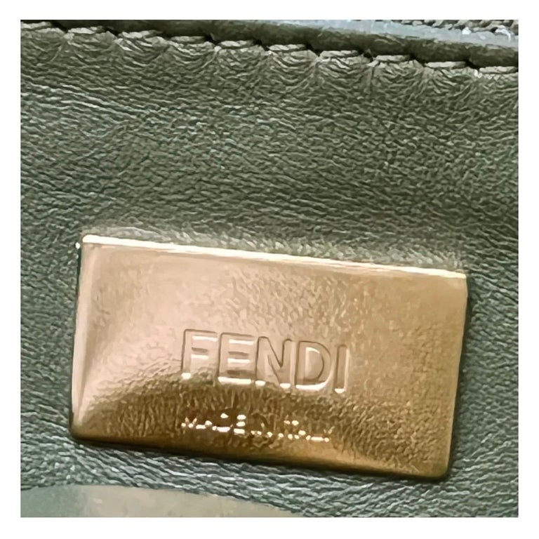 Fendi Green Gradient Crocodile Peekaboo Bag at 1stDibs