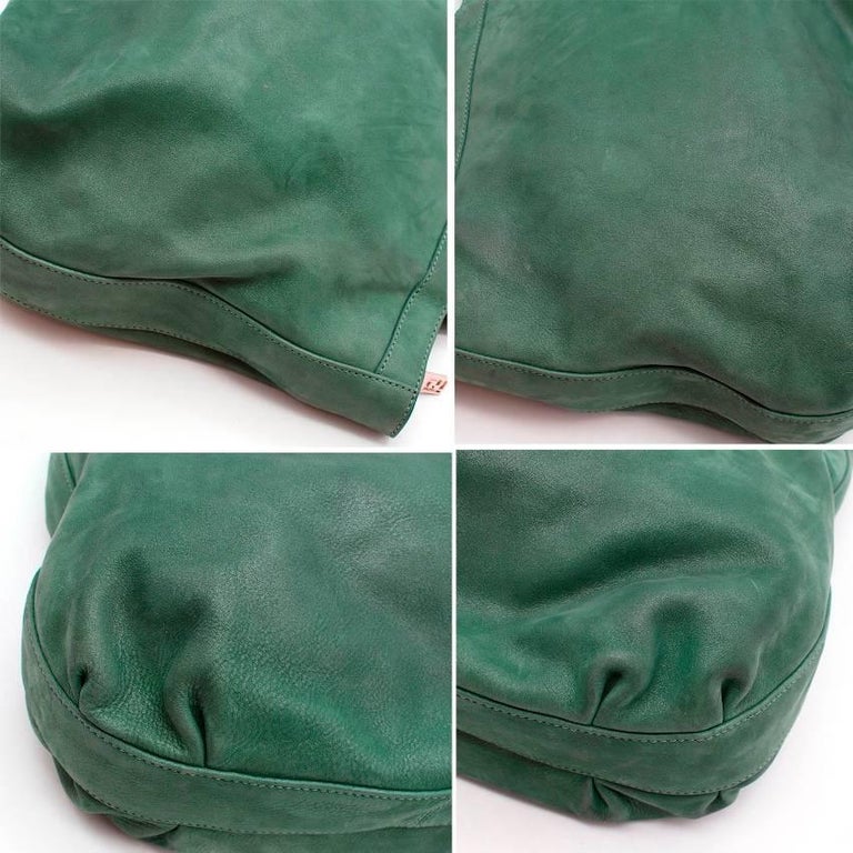 Fendi green leather and suede tote bag For Sale at 1stDibs | fendi ...