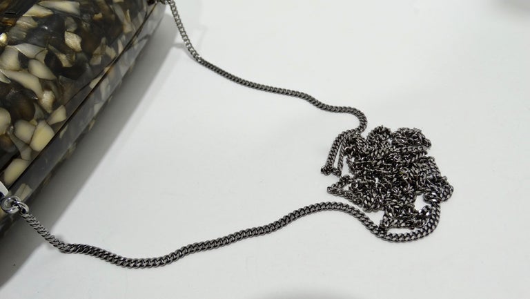 Fendi Hard Case Logo Clutch For Sale at 1stDibs