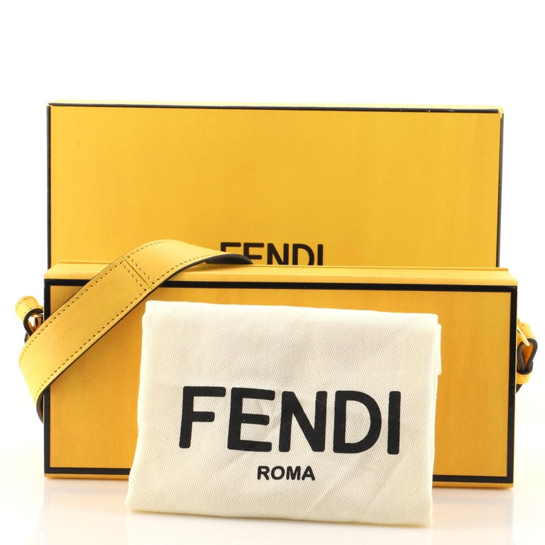 Fendi Horizontal Box Crossbody Bag Leather at 1stDibs