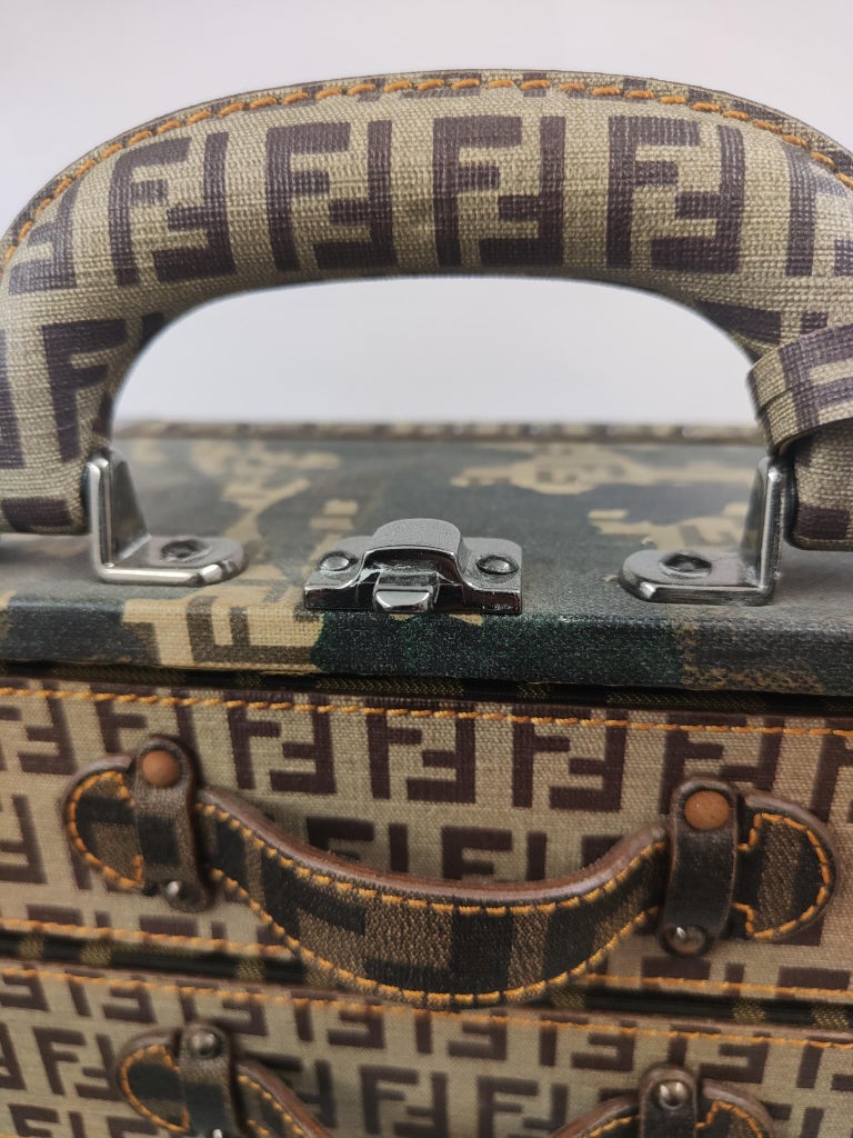 Fendi Jewelry Box in mono camouflage For Sale at 1stDibs