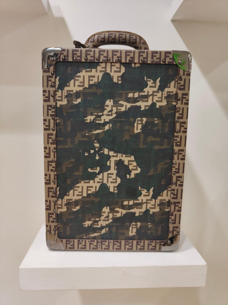 Fendi Jewelry Box in mono camouflage For Sale at 1stDibs