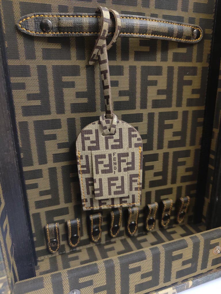Fendi Jewelry Box in mono camouflage For Sale at 1stDibs