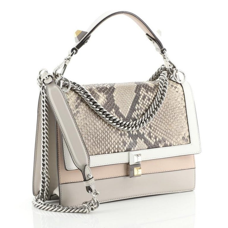Fendi Kan I Bag Leather and Python Medium at 1stDibs | fendi bag, fendi ...