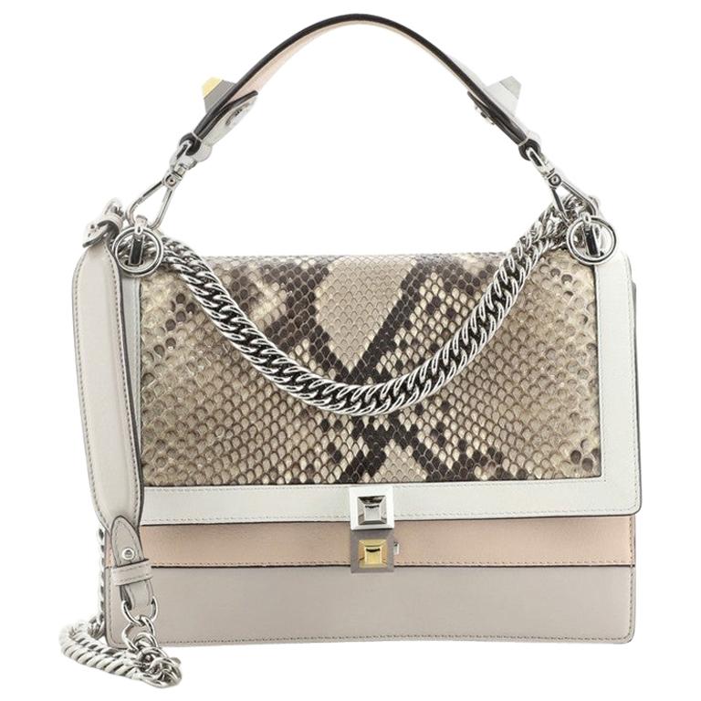 Fendi Kan I Bag Leather and Python Medium at 1stDibs | fendi bag, fendi ...