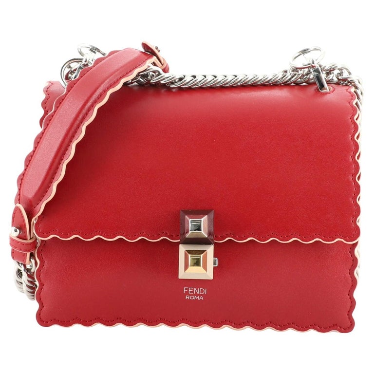 Fendi Kan I Bag Leather Small For Sale at 1stDibs