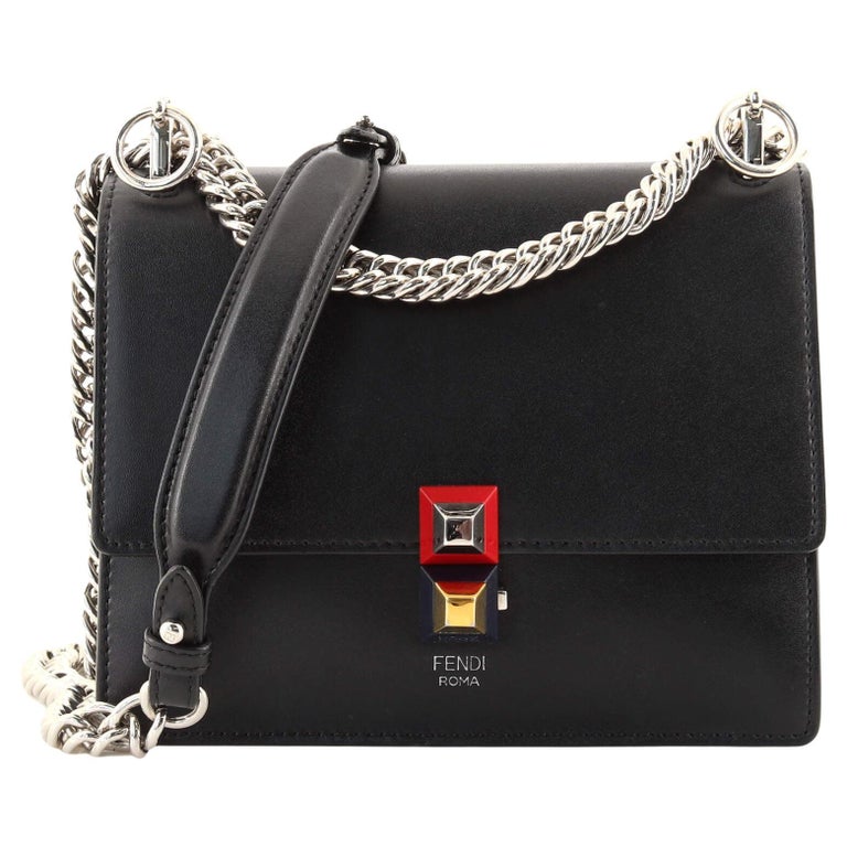 Fendi Kan I Bag Leather Small For Sale at 1stDibs