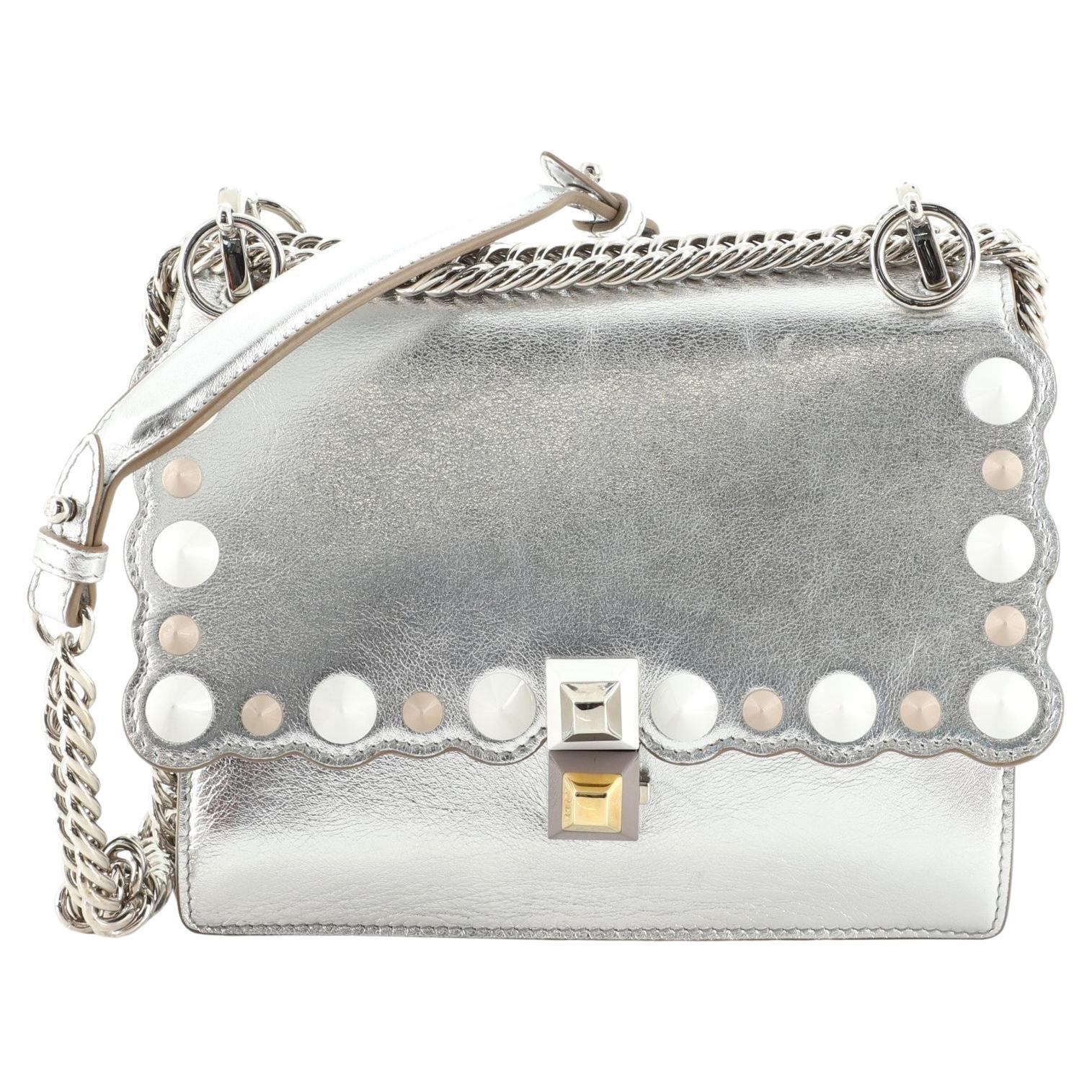 Fendi Kan I Bag Studded Leather Small at 1stDibs