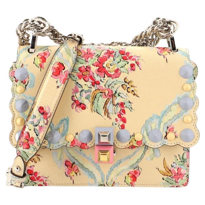 Fendi Double Baguette Flowerland Crossbody Bag Python Micro at 1stDibs
