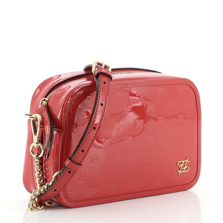 Fendi Karligraphy Camera Bag Embossed Patent at 1stDibs