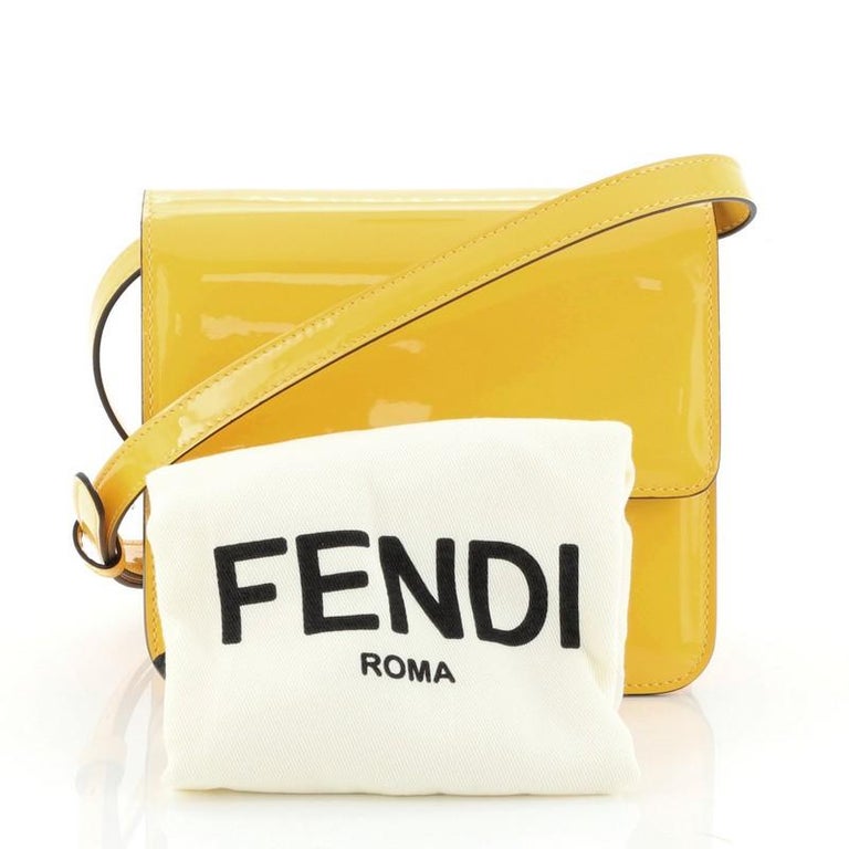Fendi Karligraphy Crossbody Bag Patent at 1stDibs