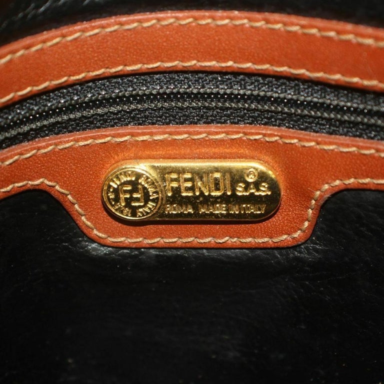 Fendi Khaki Olive Pequin Strip Boston Duffle 860973 For Sale at 1stDibs