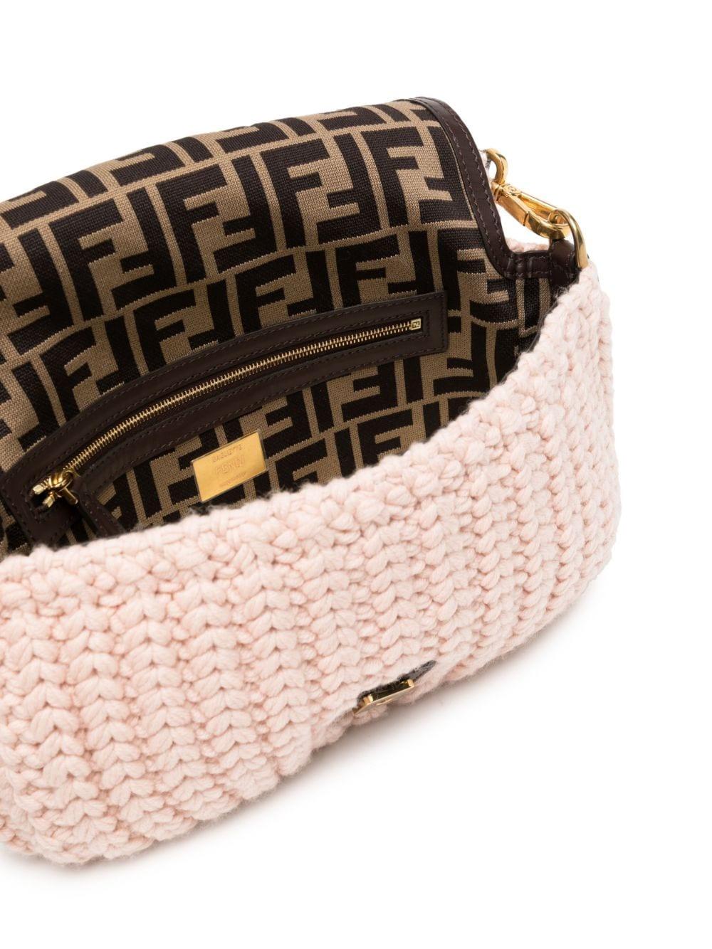 Fendi Knit Baguette Bag For Sale at 1stDibs