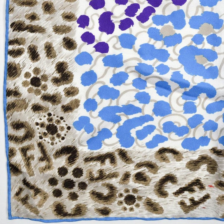 FENDI Leopard Silk Scarf at 1stDibs