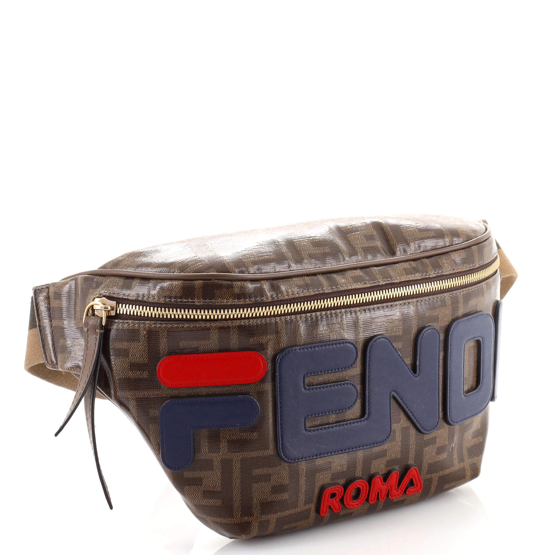 Fendi Mania Logo Waist Bag Zucca Coated Canvas at 1stDibs | fendi fanny ...