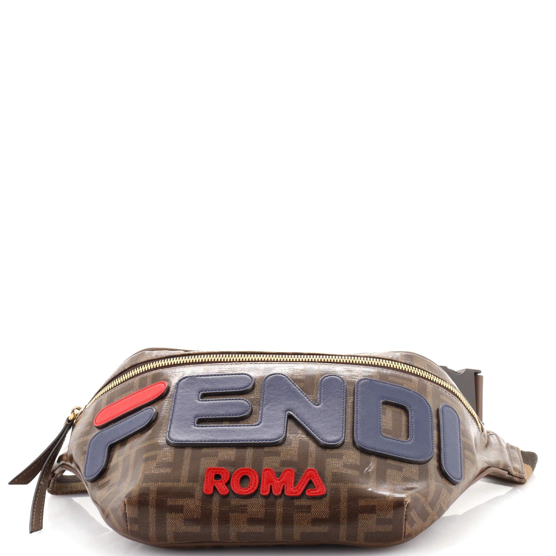 Fendi Mania Logo Waist Bag Zucca Coated Canvas at 1stDibs | fendi fanny ...