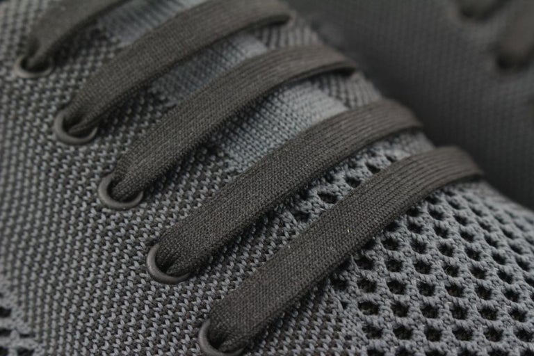 Fendi Mens 9EU Black Slip-On Logo Calfskin Mesh Low Top Sneakers 7E1234 at 1stDibs