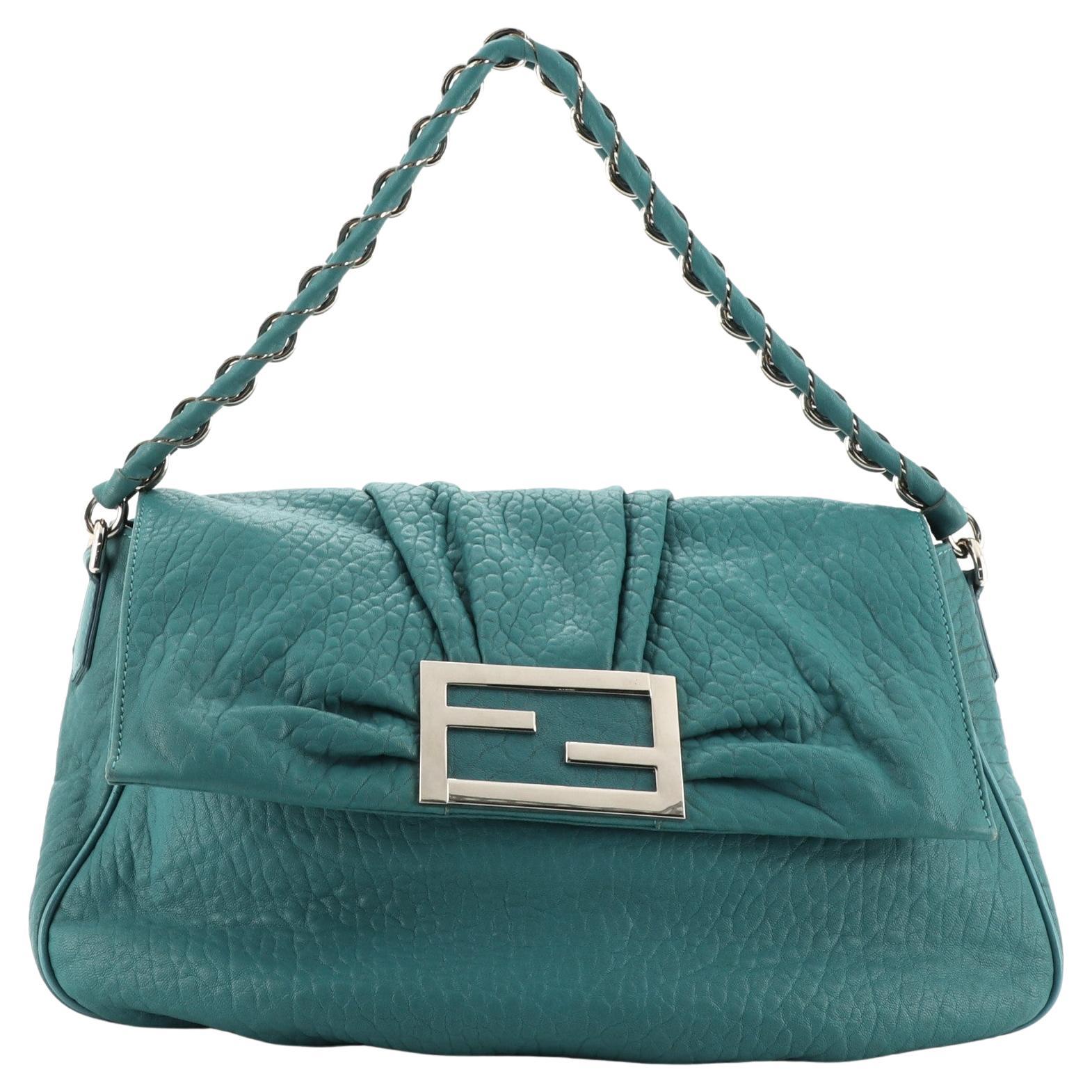 FENDI Baguette Bag in Smooth Electric Blue Leather For Sale at 1stDibs ...