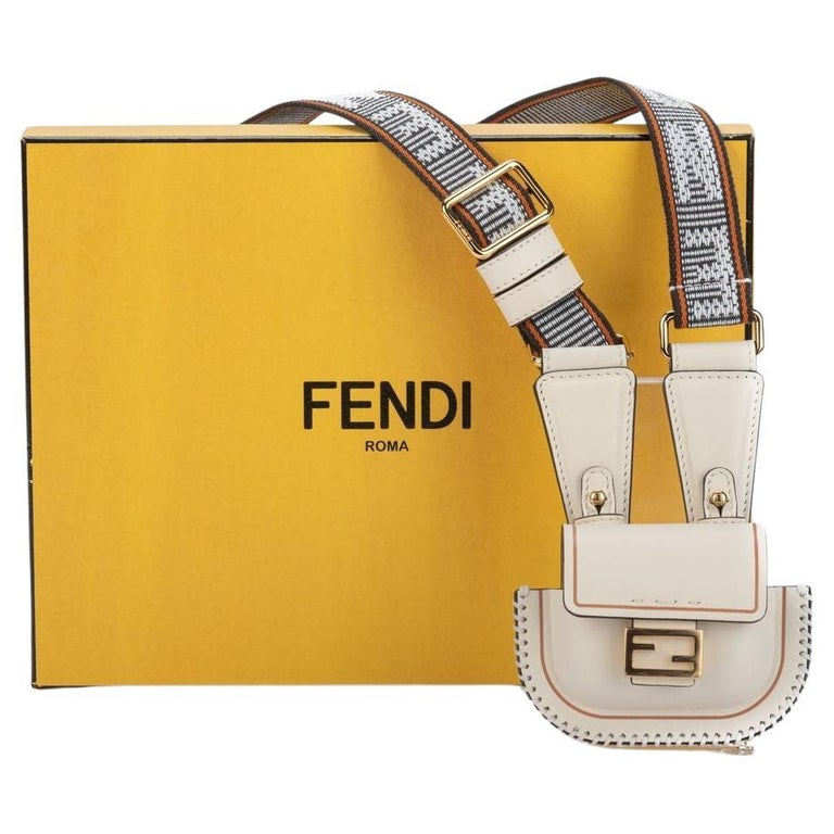 Fendi Micro Necklace Bag Nata BNIB For Sale at 1stDibs