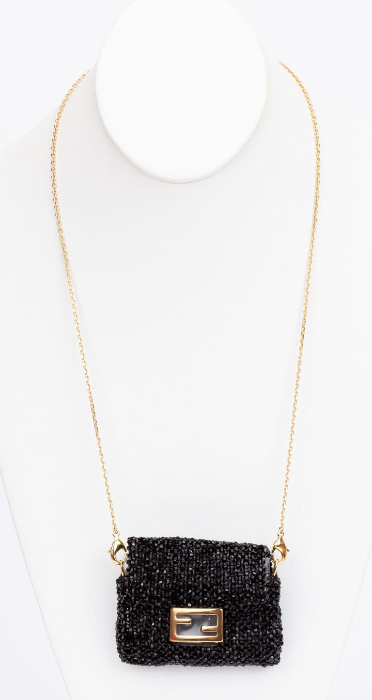 Fendi Micro Seabeads Baguette- Necklace For Sale at 1stDibs