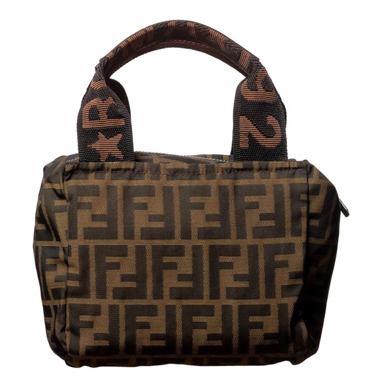 Fendi Mini Zucca Nano Boston Bag at 1stDibs