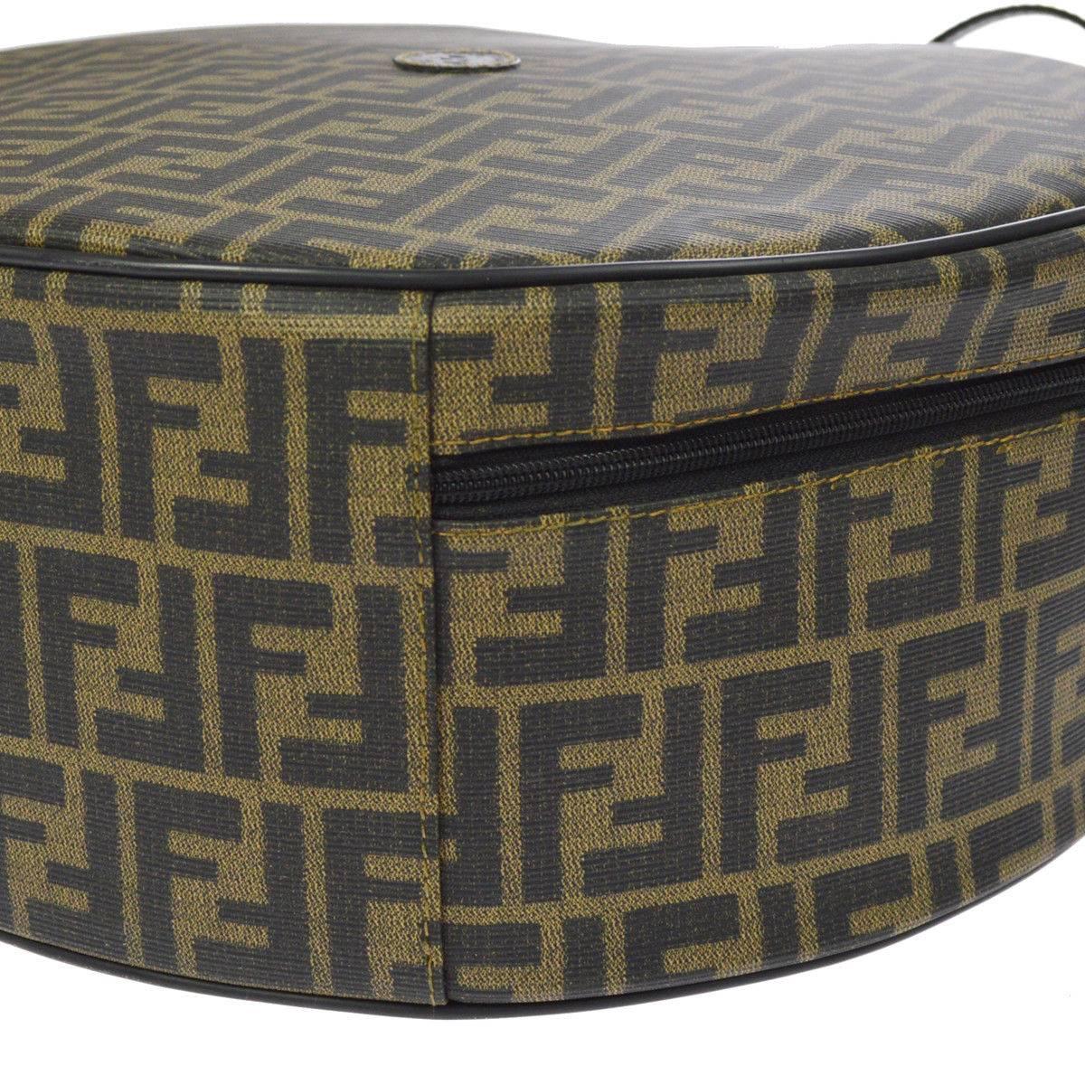 Fendi Monogram Canvas Travel Storage Large Satchel Hat Box with ...