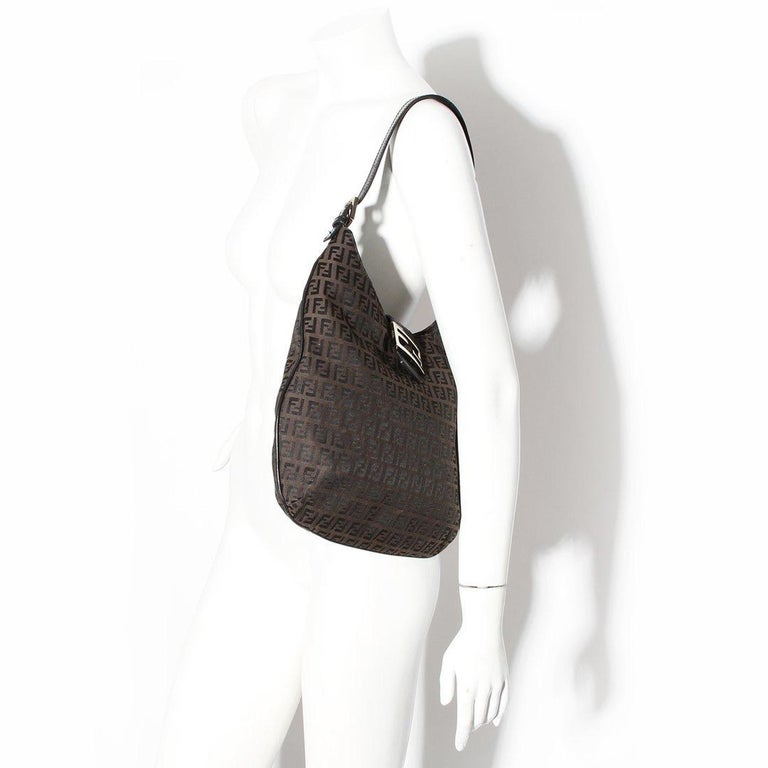 Fendi Monogram Zucca Hobo Bag For Sale at 1stDibs | fendi hobo bag, fendi zucca hobo, fendi hobo ...