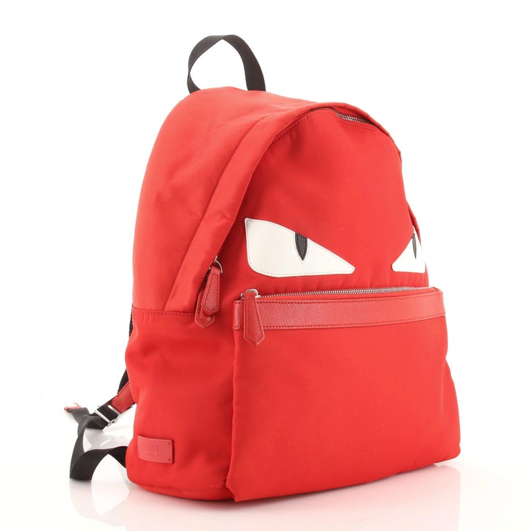 Fendi Monster Backpack Nylon Large at 1stDibs