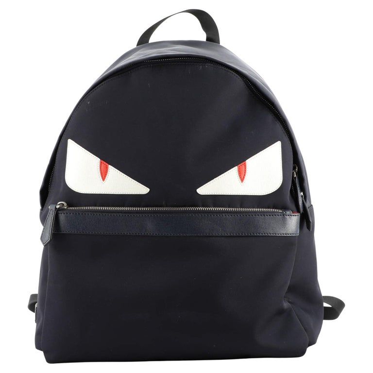 Fendi Monster Backpack Nylon Large For Sale at 1stDibs