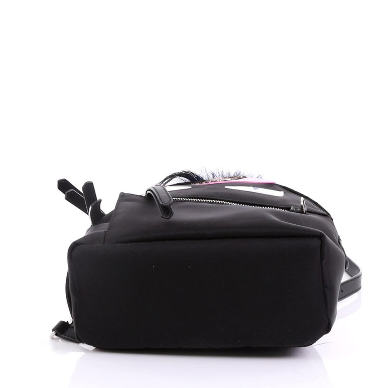 Fendi Monster Backpack Nylon with Leather and Fur Mini at 1stDibs ...