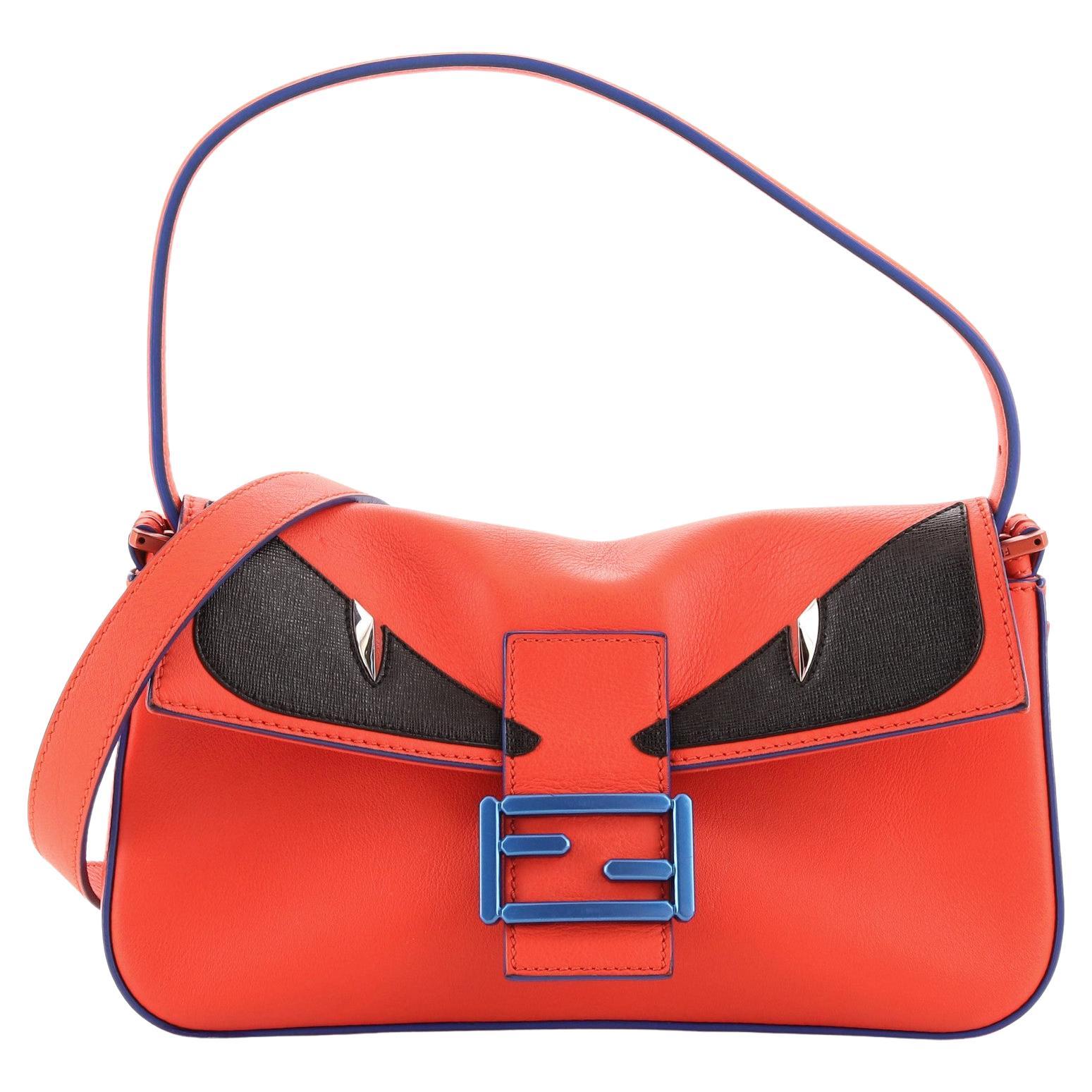 2017 Fendi Red Python Leather Mini Peekaboo at 1stDibs | fendi peekaboo ...