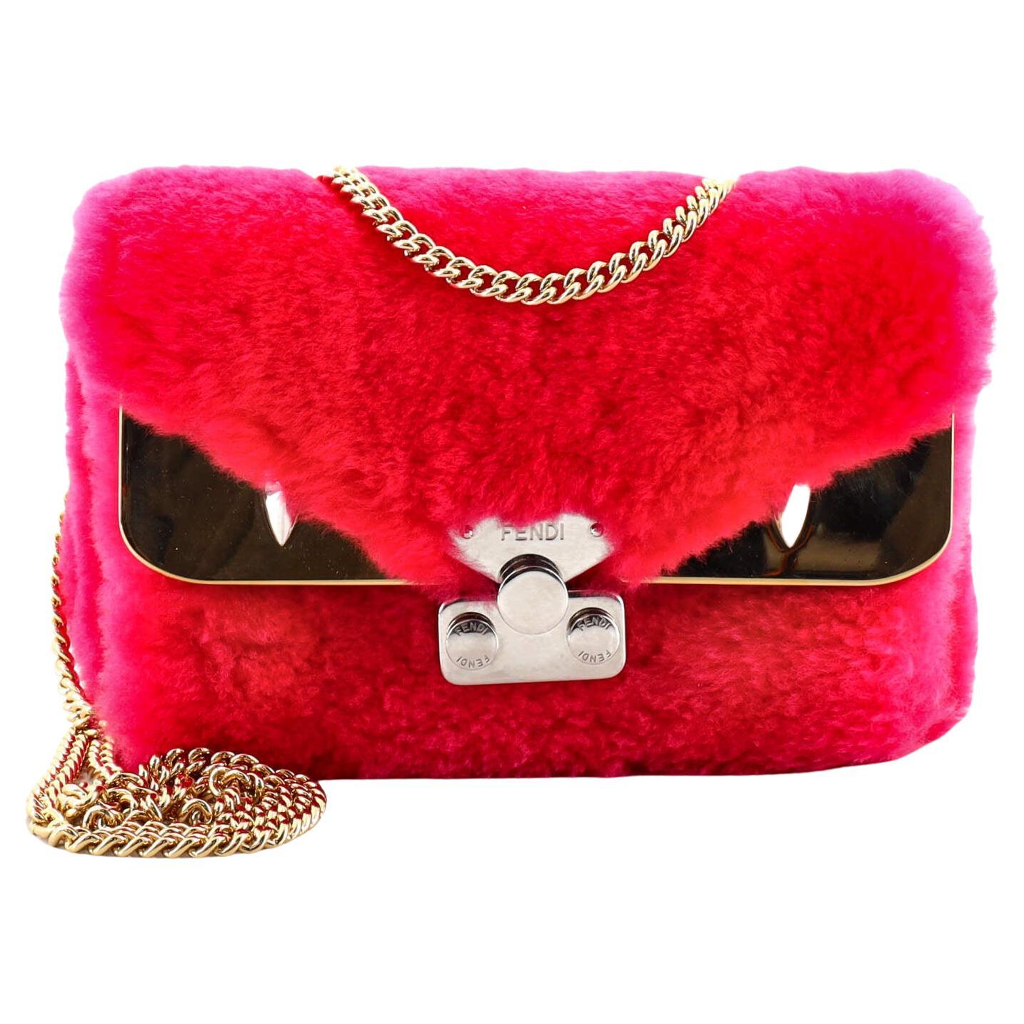 2017 Fendi Red Python Leather Mini Peekaboo at 1stDibs | fendi peekaboo ...