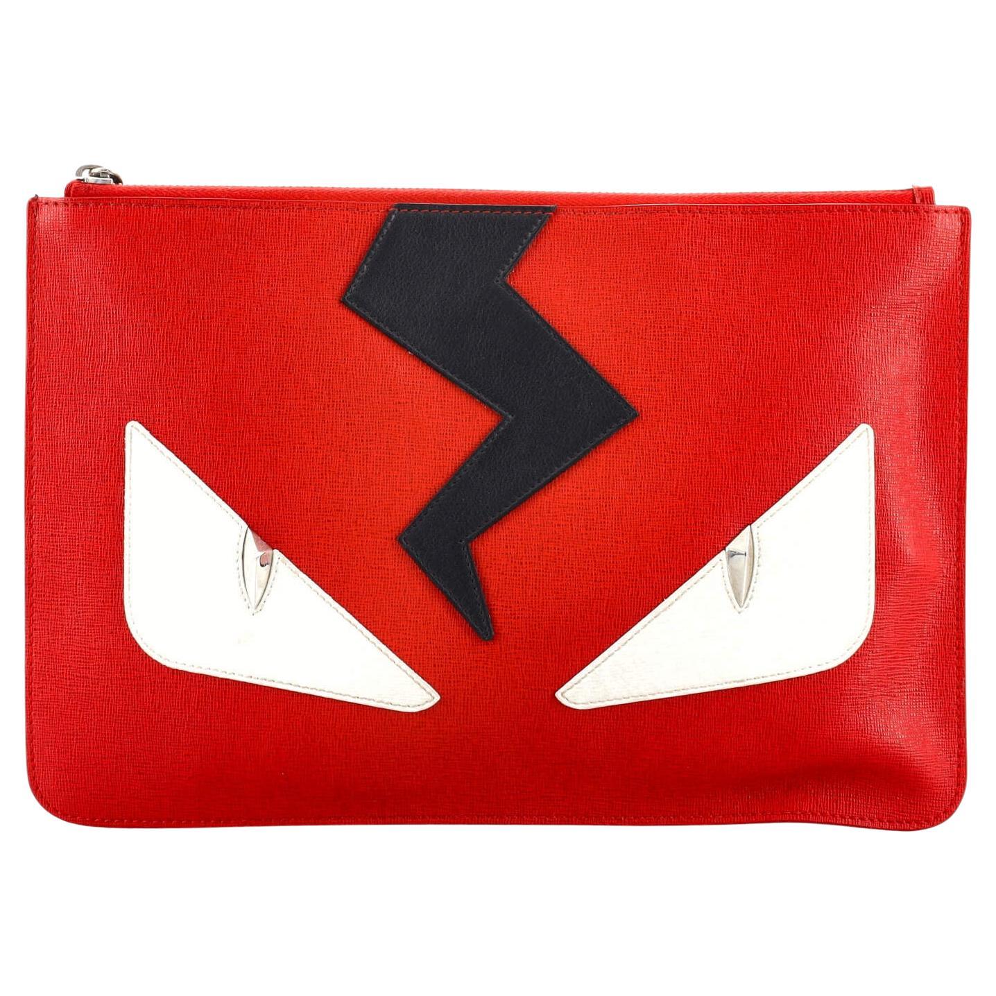 Fendi Red Leather Bag Fendi First Small For Sale at 1stDibs