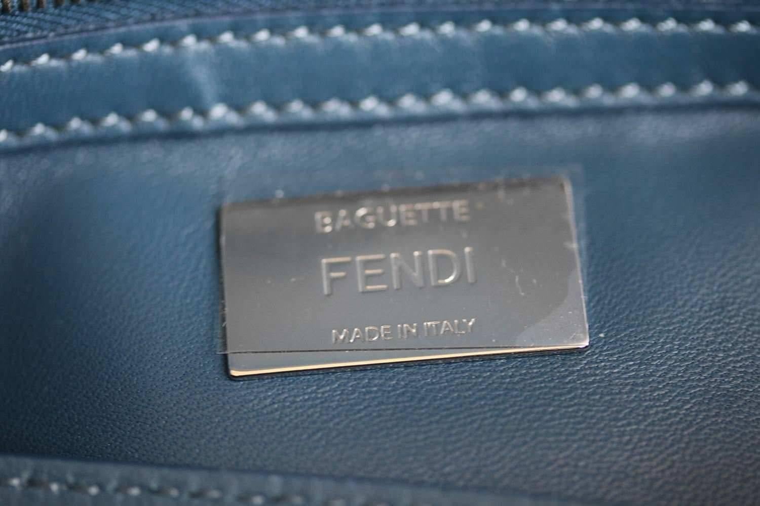 Fendi Monster Shearling and Fox Fur Baguette Bag For Sale at 1stDibs