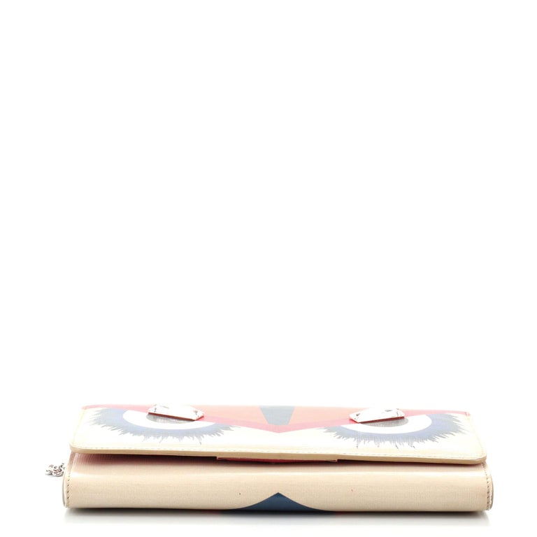 Fendi Monster Wallet on Chain Leather at 1stDibs