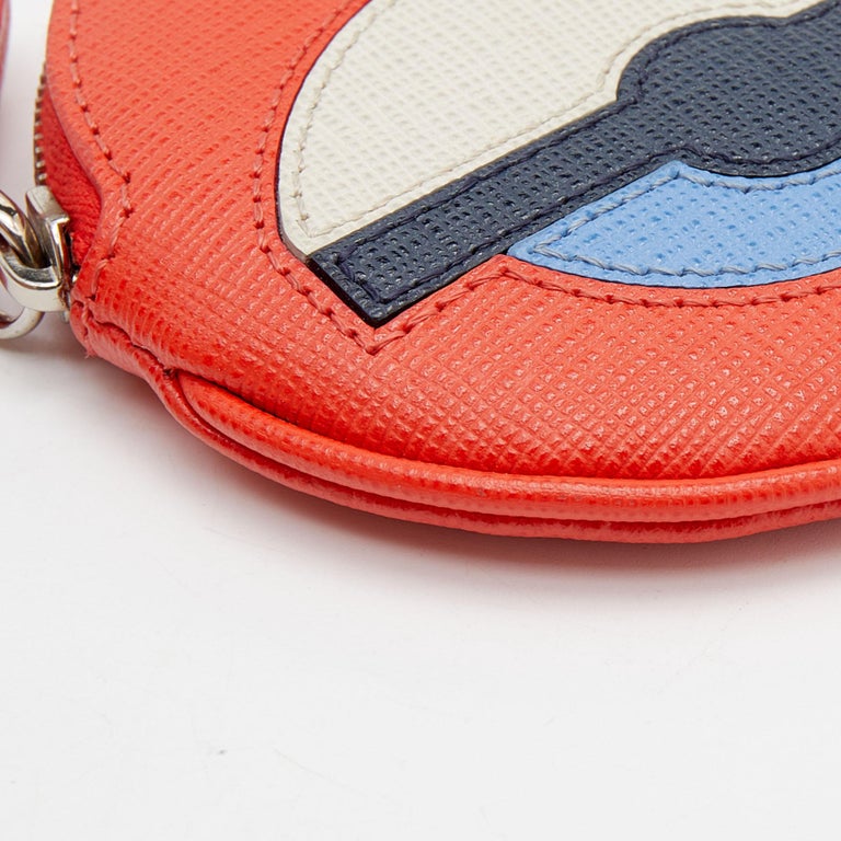 Fendi Multicolor Leather Coin Pouch For Sale at 1stDibs
