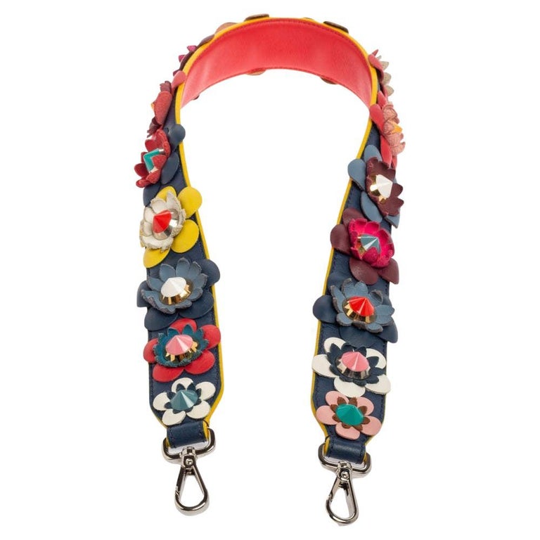 Fendi Multicolour Leather Flowerland Strap You Handbag Strap For Sale ...