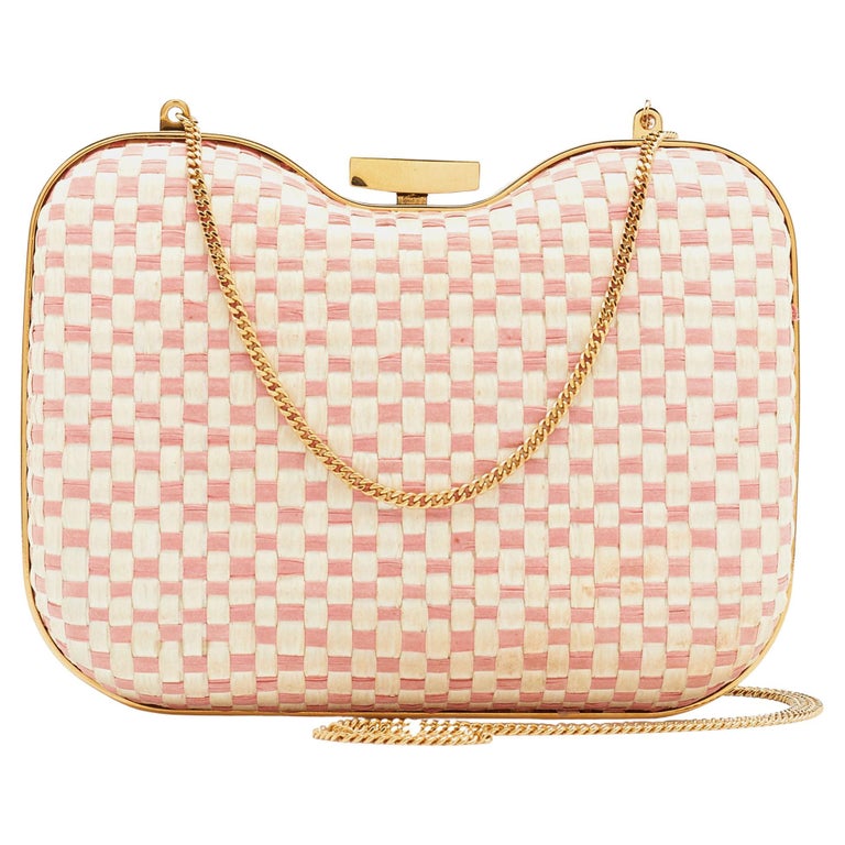 Fendi Multicolor Leather Giano Box Clutch For Sale at 1stDibs