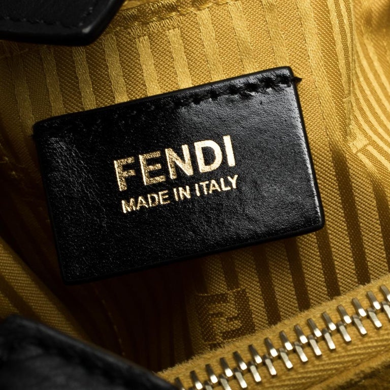 Fendi Multicolor Leather Medium Colorblock 2Jours Tote For Sale at 1stDibs