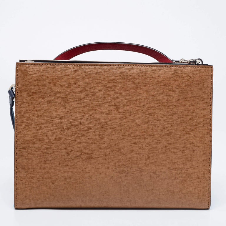 Fendi Multicolor Leather Small Demi Jour Top Handle Bag For Sale at 1stDibs