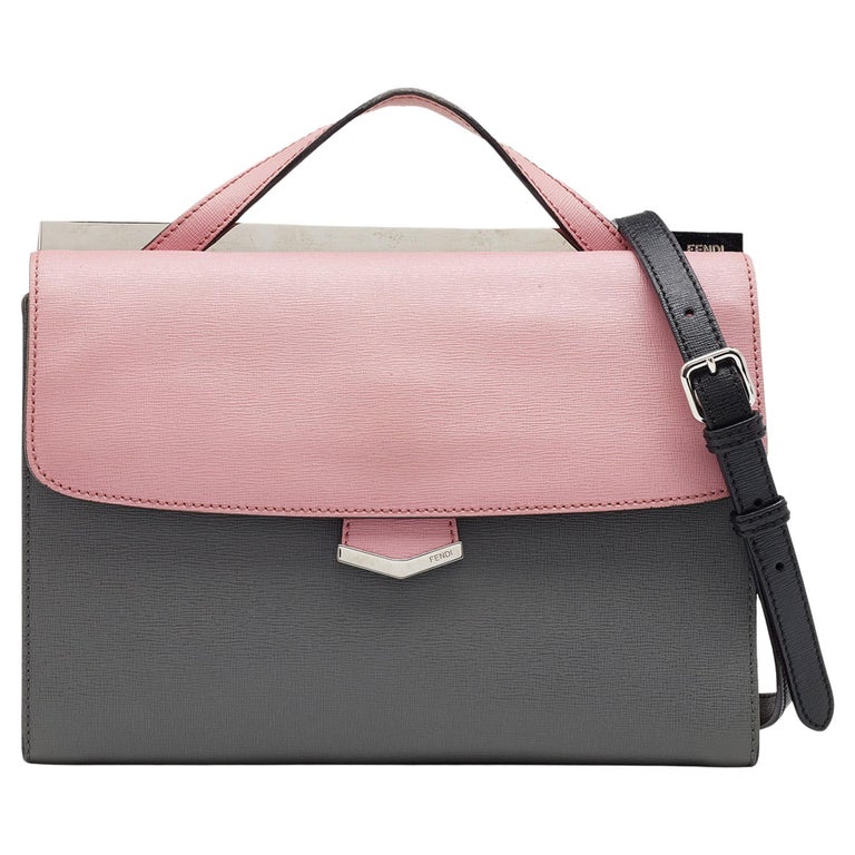 Fendi Multicolor Leather Small Demi Jour Top Handle Bag For Sale at 1stDibs