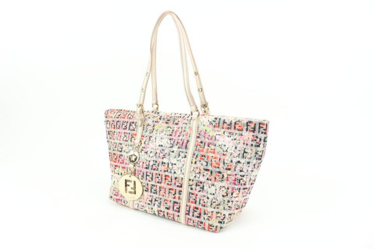 Fendi Multicolor Zucchino Floral Print Canvas Superstar Shopping Tote ...
