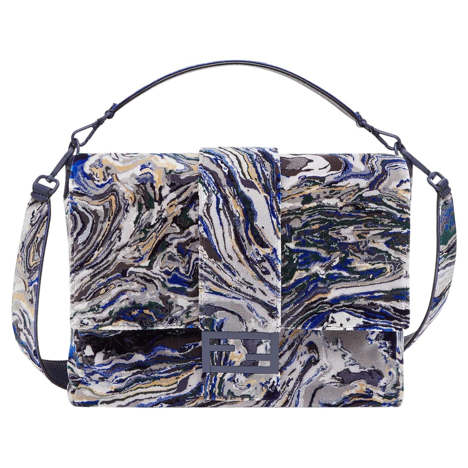 FENDI Gray Grey Suede TO YOU BAG Mini Duffle MIRRORED Handbag at ...